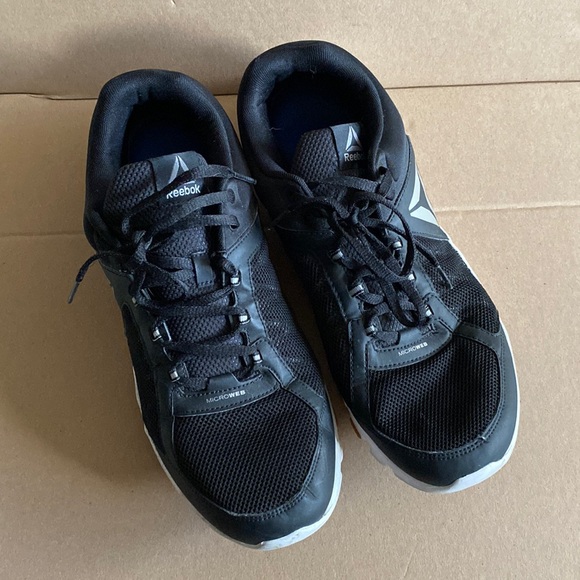 Reebok | Shoes | Reebok Microweb Size 3 Black Mens | Poshmark